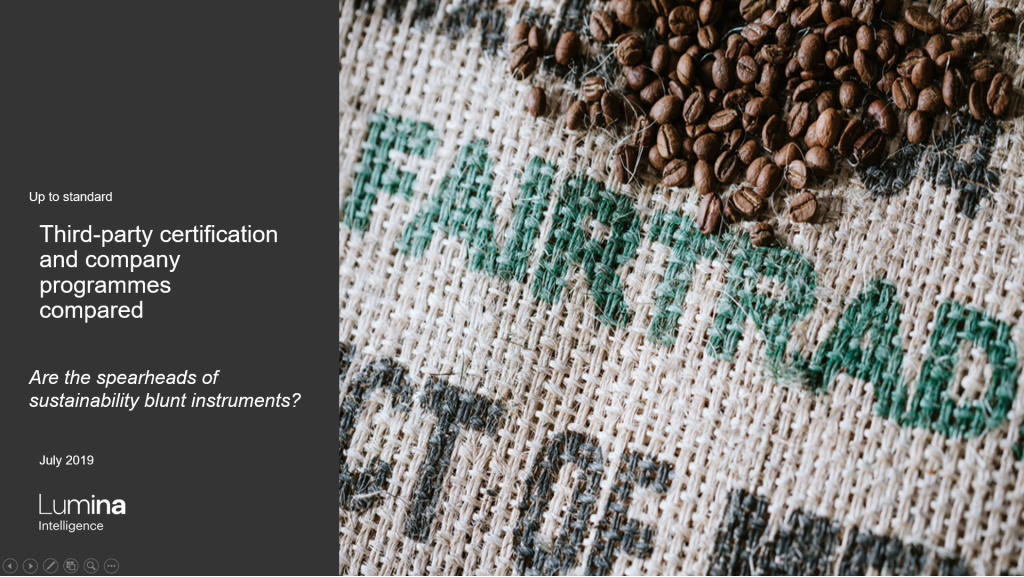 Up to standard: Third-party certification and company programmes compared